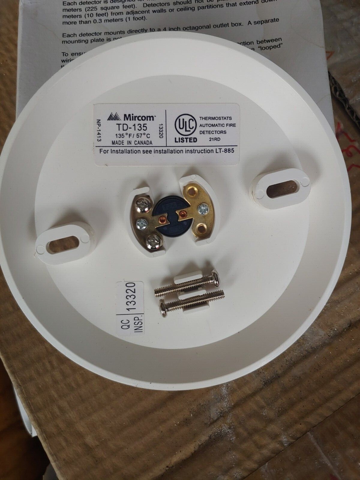 Mircom TD-135 Heat Detectors | eBay