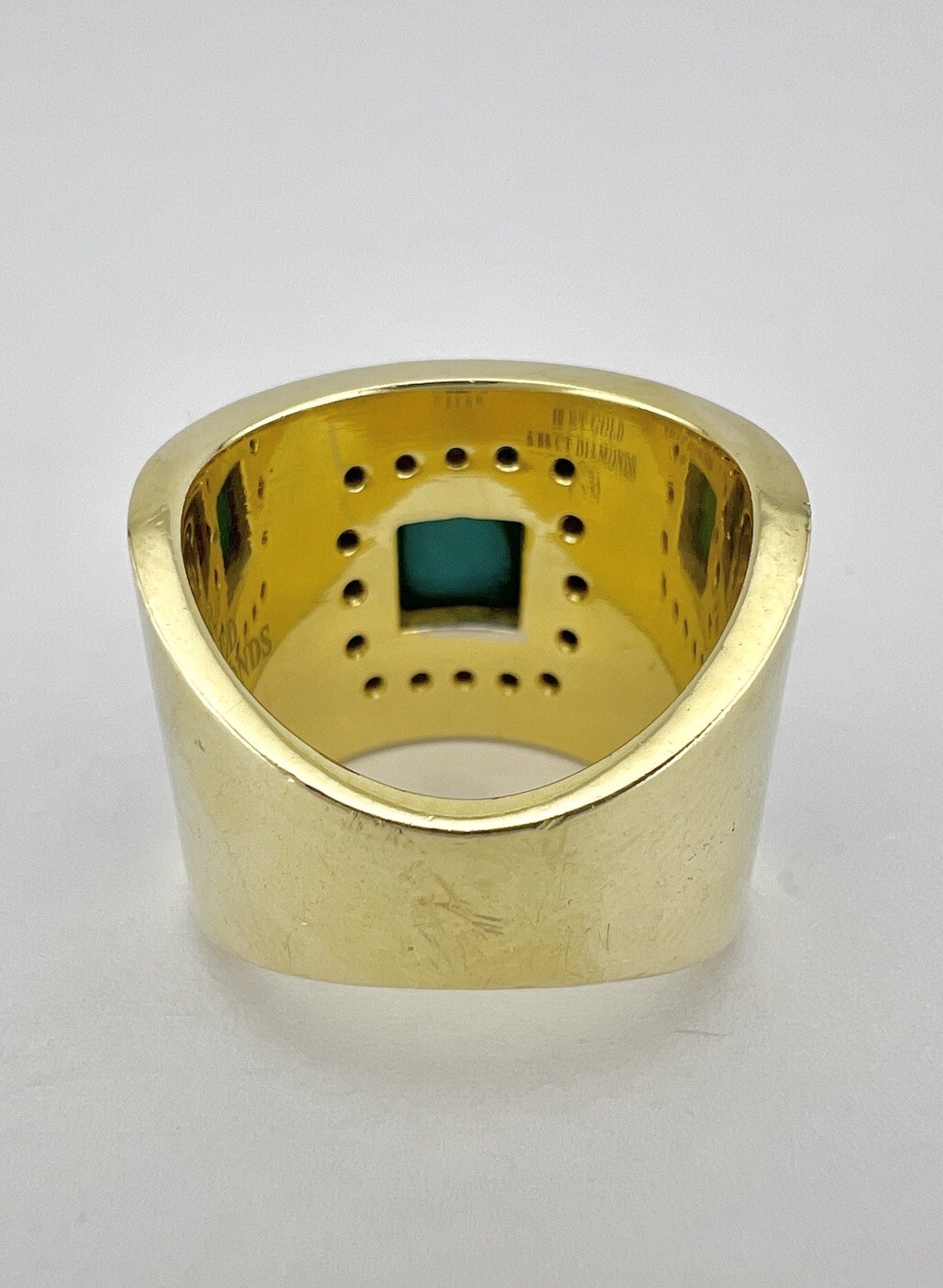 David Freeland Jr Navajo 18k Gold Bisbee Turquoise VS… - Gem