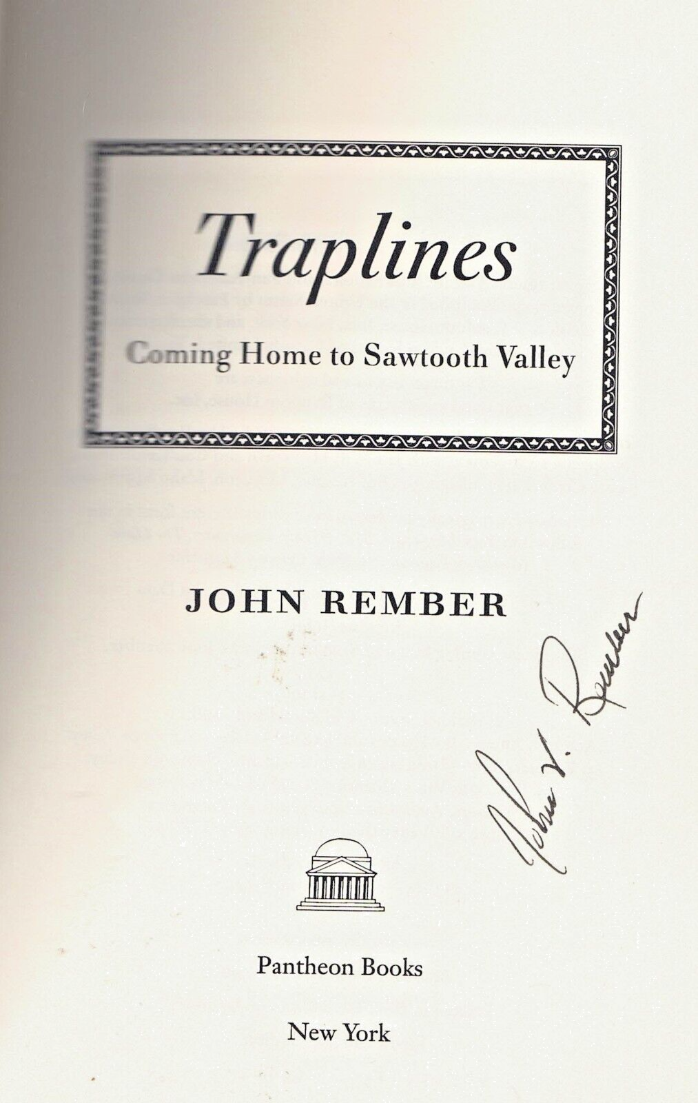 Traplines Coming Home to Sawtooth Valley, Idaho by John Rember, Signed ...