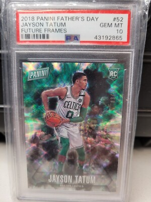 2018 Panini Father's Day Jayson Tatum Future Frames Rookie /50 PSA 10 🏀 ...