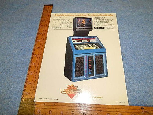 AMI / Rowe R90 Sapphire Video Jukebox Advertising Flyer | eBay
