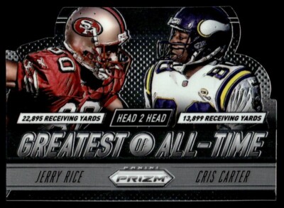 2014 Panini Prizm Head to Head Cris Carter/Jerry Rice Minnesota Vikings ...