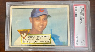 1952 Topps #110 Dutch Leonard PSA 3 | eBay