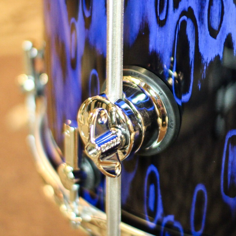 Sonor SQ2 Medium Birch Blue Tribal High Gloss Drum Set - 22,8,10,12,14 ...