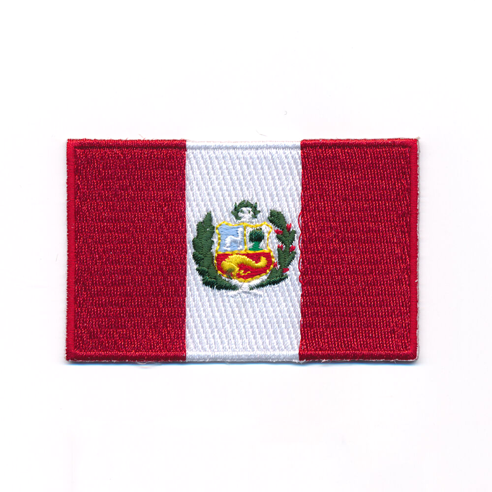 40 x 25 mm Peru Südamerika Lima Flagge Flag Patch Edel Aufnäher ...