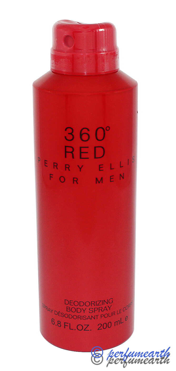 360 RED FOR MEN DEODORANT BODY SPRAY 6.0 OZ NEW BY PERRY ELLIS Same As ...