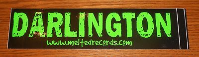 Darlington Bumper Sticker Decal Original Promo 8x2 Punk | eBay