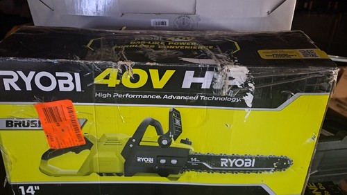 Ryobi RY405010 14" 40V HP BRUSHLESS Cordless Chainsaw Tool Only | eBay