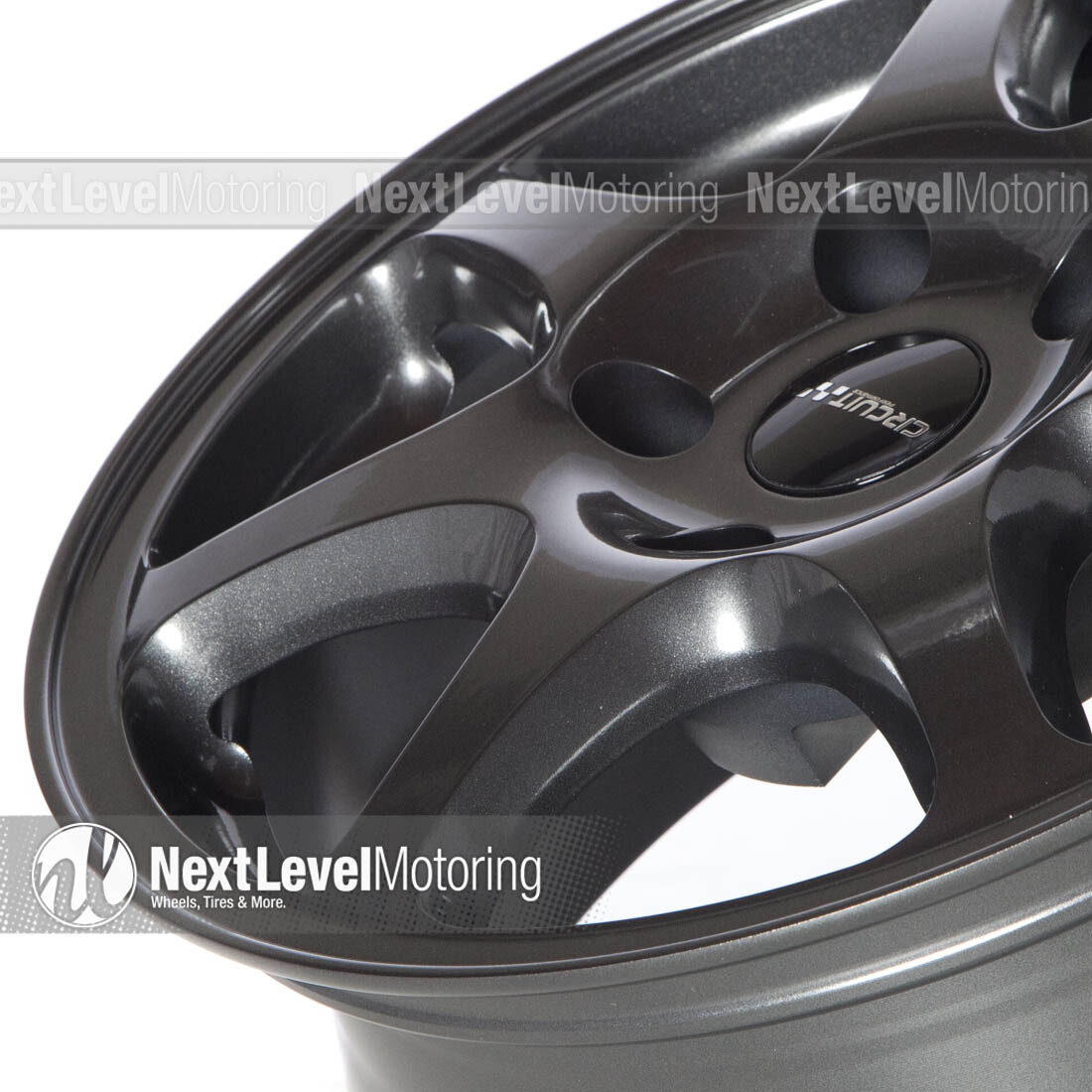 4 CIRCUIT CP42 15X7 5X114.3 +35 GUN METAL WHEELS USDM INTEGRA CIVIC D2C ...