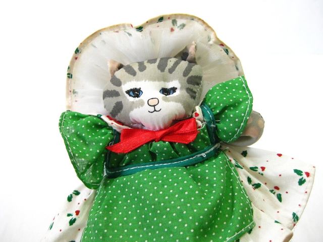 Vtg Applause Dustyn Schear Dollycats Christmas Plush Cloth Stuffed Toy ...