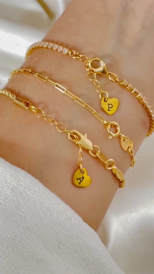 Gold Stack Bracelets for Women ,Gold Link Chain Bracelets, Layering ...