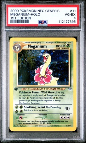 2000 POKEMON NEO GENESIS MEGANIUM 11/111 HOLO 1ST EDITION PSA 4 | eBay