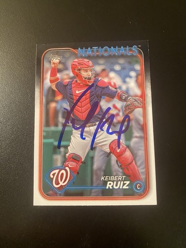 Keibert Ruiz Signed 2024 Topps Baseball IP Auto Autograph Nationals | eBay