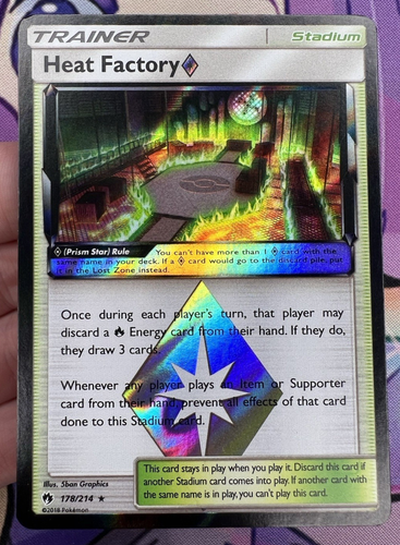 1c Start Heat Factory 178/214 Prism Star Pokémon Trading Card Game 🌺 | eBay