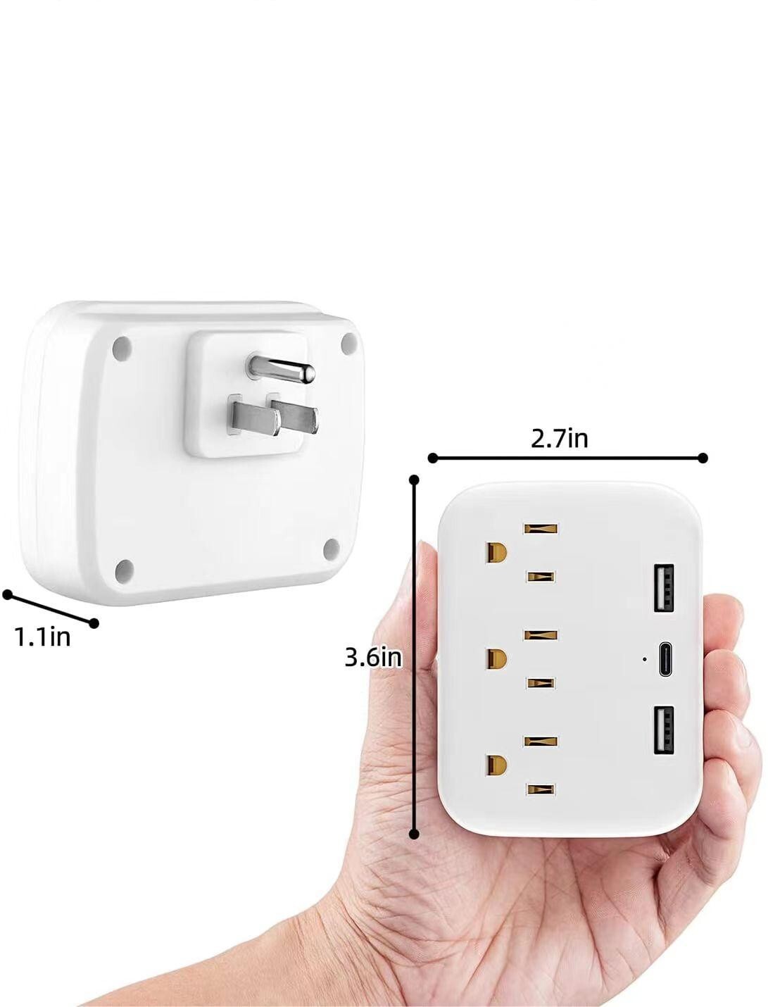 Wall Adapter multi plugs built-in All-in-one Travel Hub AC Power Supply ...