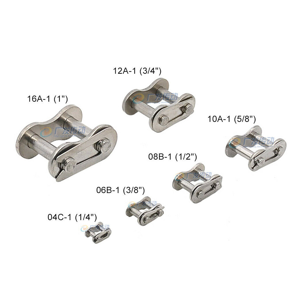 40 Chain TRITAN 1/4" Pitch, ANSI 25, Roller Chain Connecting Link ...