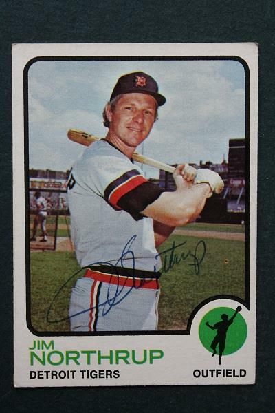 Detroit Tigers star Jim Northrup signed / autographed 1973 Topps ...