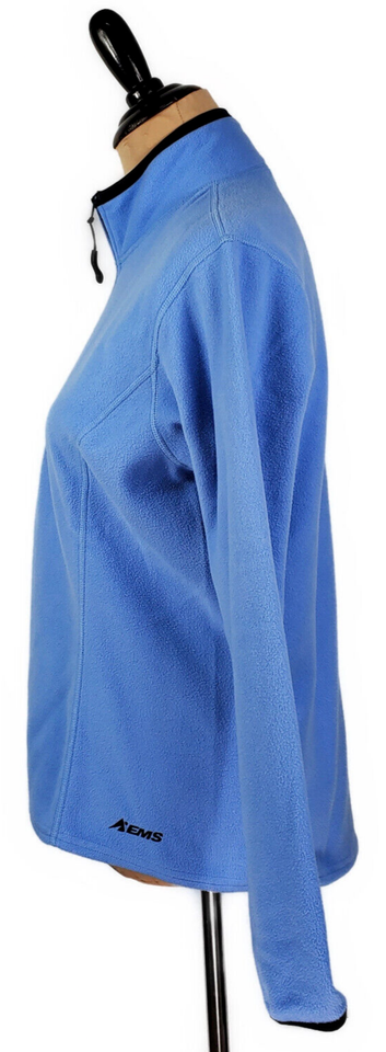 Eastern Mountain Sports~Women M~Blue Mock Neck 1/4 Zip Fleece Pullover ...
