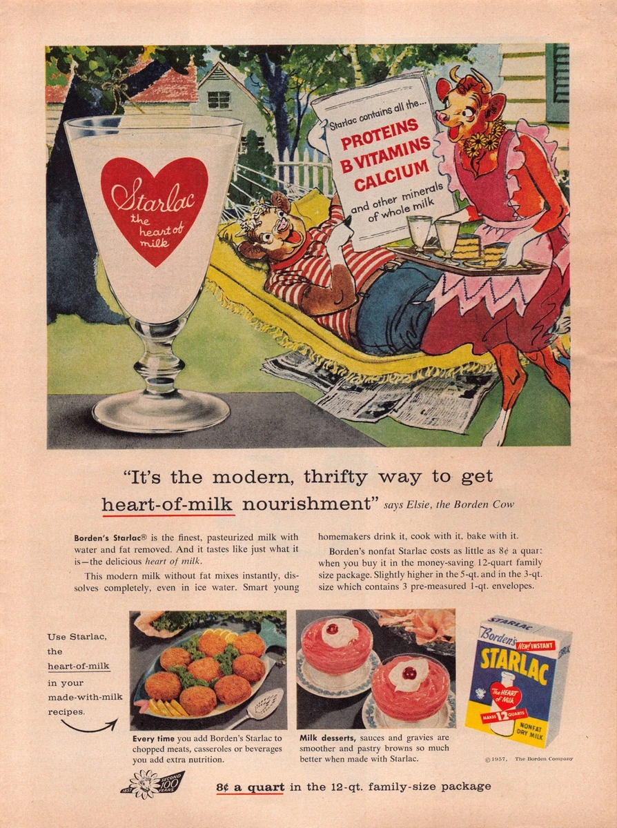 1950s Milk Ads