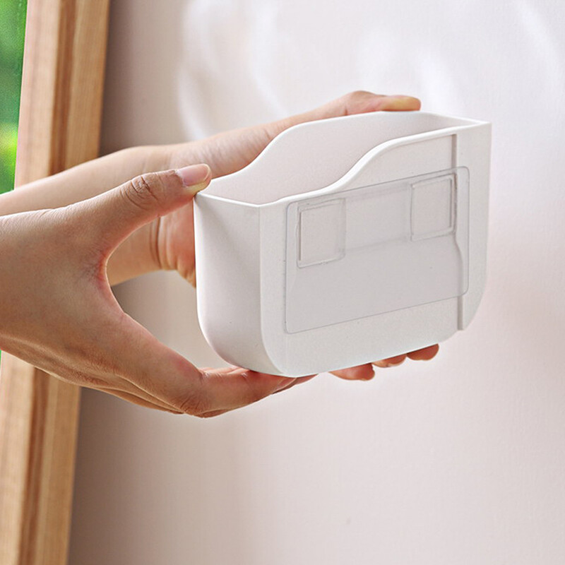 Wall-mounted Storage Rack Multi-function Storage Box Remote Control ...