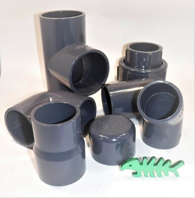 63 mm PVC Solvent Weld PRESSURE Pipe Fittings, koi, pond, aquatics. | eBay