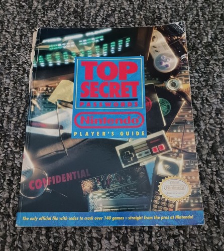 1992 Vintage Top Secret Passwords Nintendo Power Strategy Player Guide ...