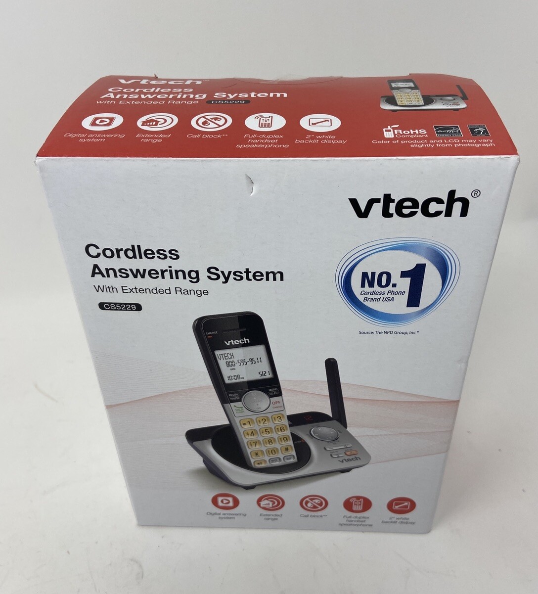 VTECH CS5209 DECT 6.0 Cordless Phone Expansion Handset For CS5249/5229 ...