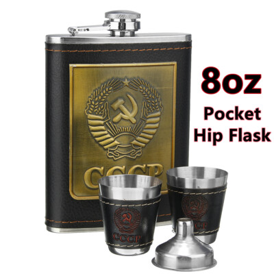 Stainless Steel Liquor Pocket Hip Flask Alcohol Whiskey Screw Cap ...