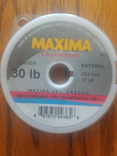 Maxima Chamelon 30lb .022 Inch 17 Yd Fishing Line | eBay