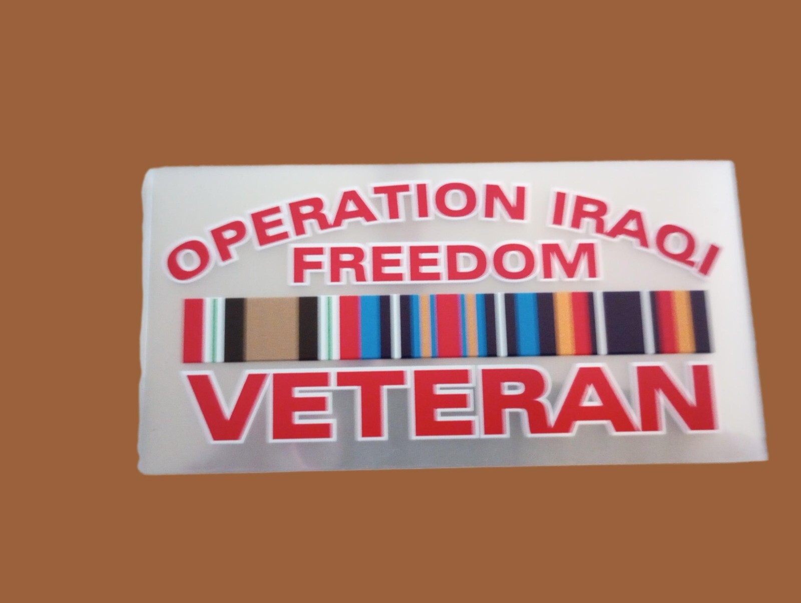 U.S MILITARY OPERATION IRAQI FREEDOM OIF VETERAN WINDOW DECAL BUMPER ...