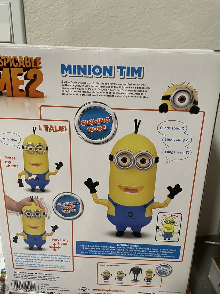 First Release DeluxTalking Figure Miniature Minion Tim from Despicable ...