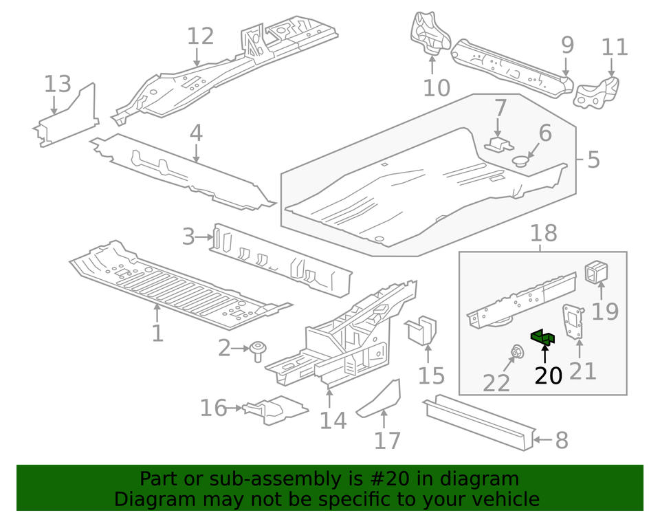 Genuine GM Driver Side Body Front Suspension Support 84054588 | eBay