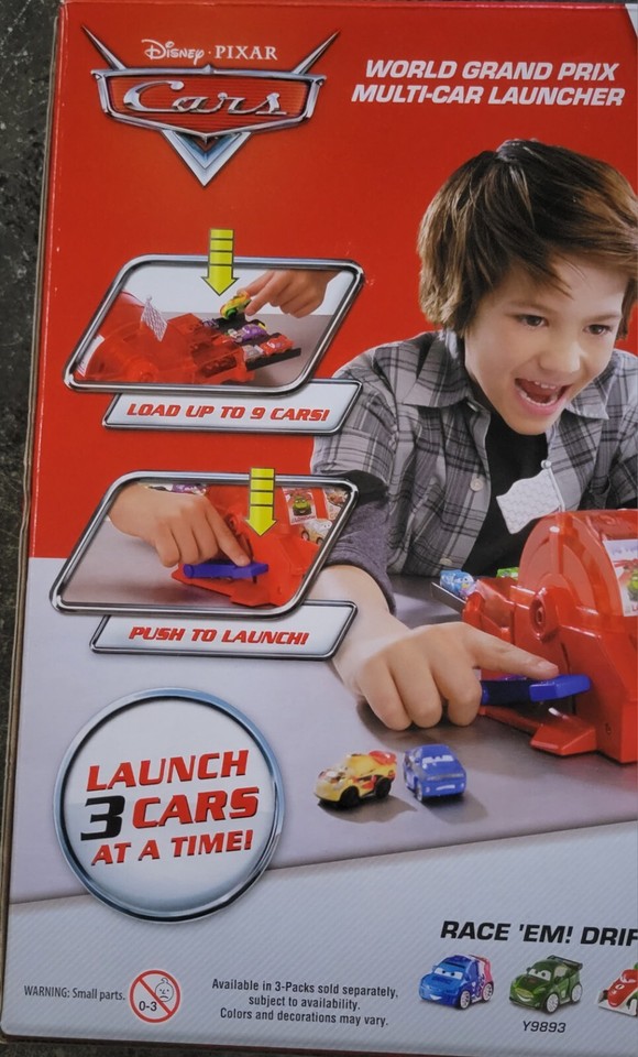 Disney CARS Micro Drifters World Grand Prix Multi Car Launcher Toy ...
