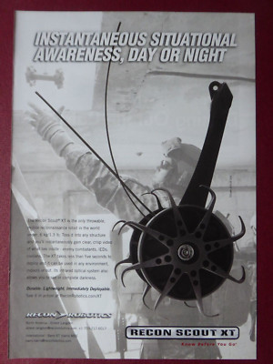 2/2010 PUB RECON ROBOTICS RECON SCOUT XT US ARMY MICRO ROBOT SYSTEMS ...