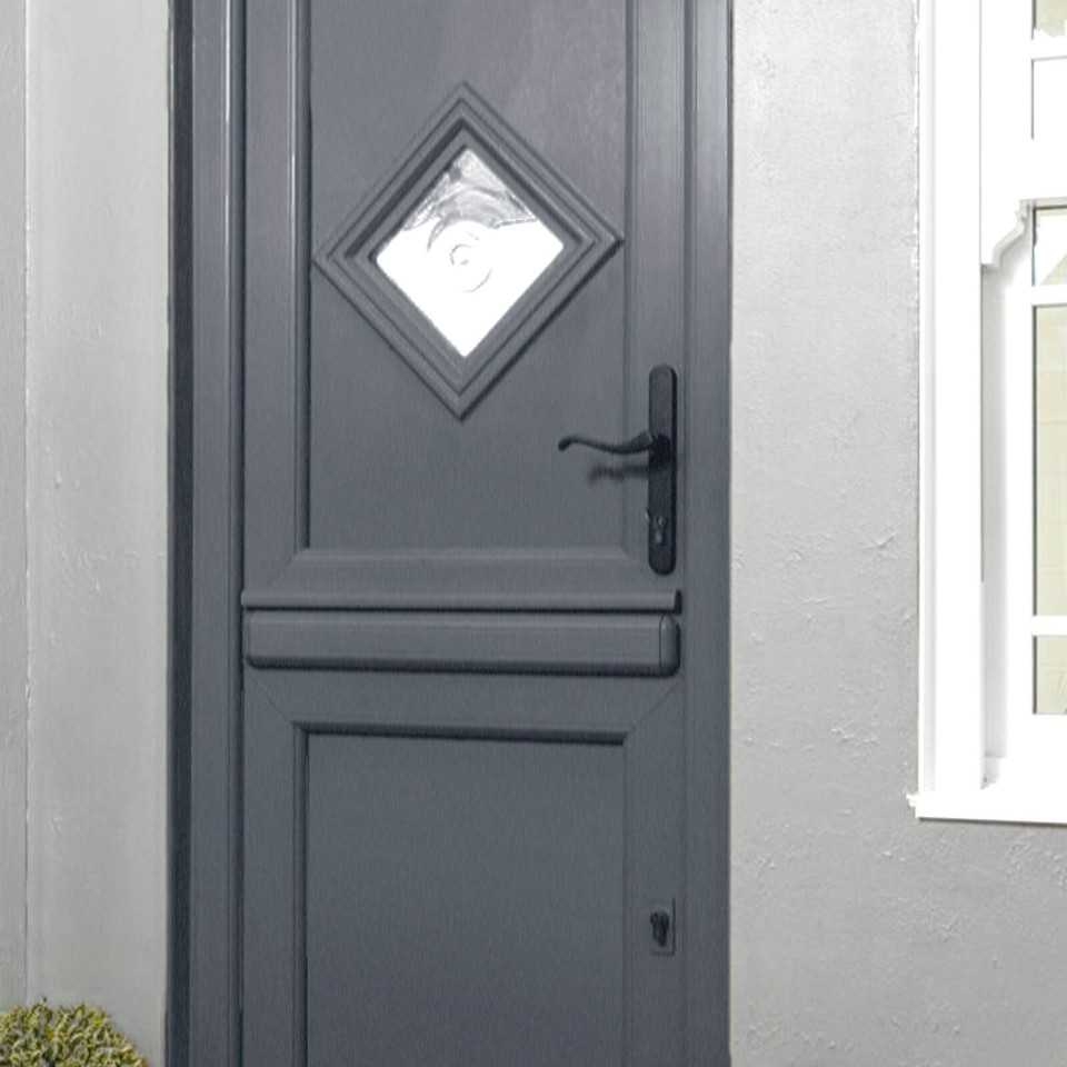 uPVC Door Panel Anthracite Grey Flat Infill Grained Sheet Reinforced ...