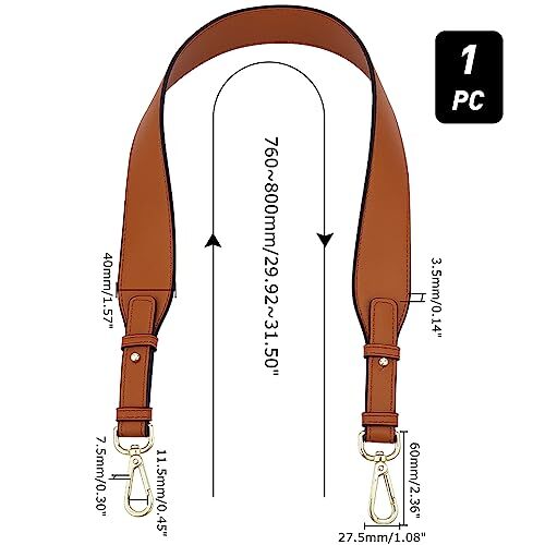 Wide Purse Shoulder Strap Replacement 31.5 Inch PU Leather Handbag ...