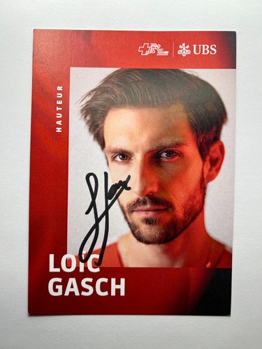 Autograph LOIC GASCH-High Jumper SWITZERLAND-Silver World Championships ...