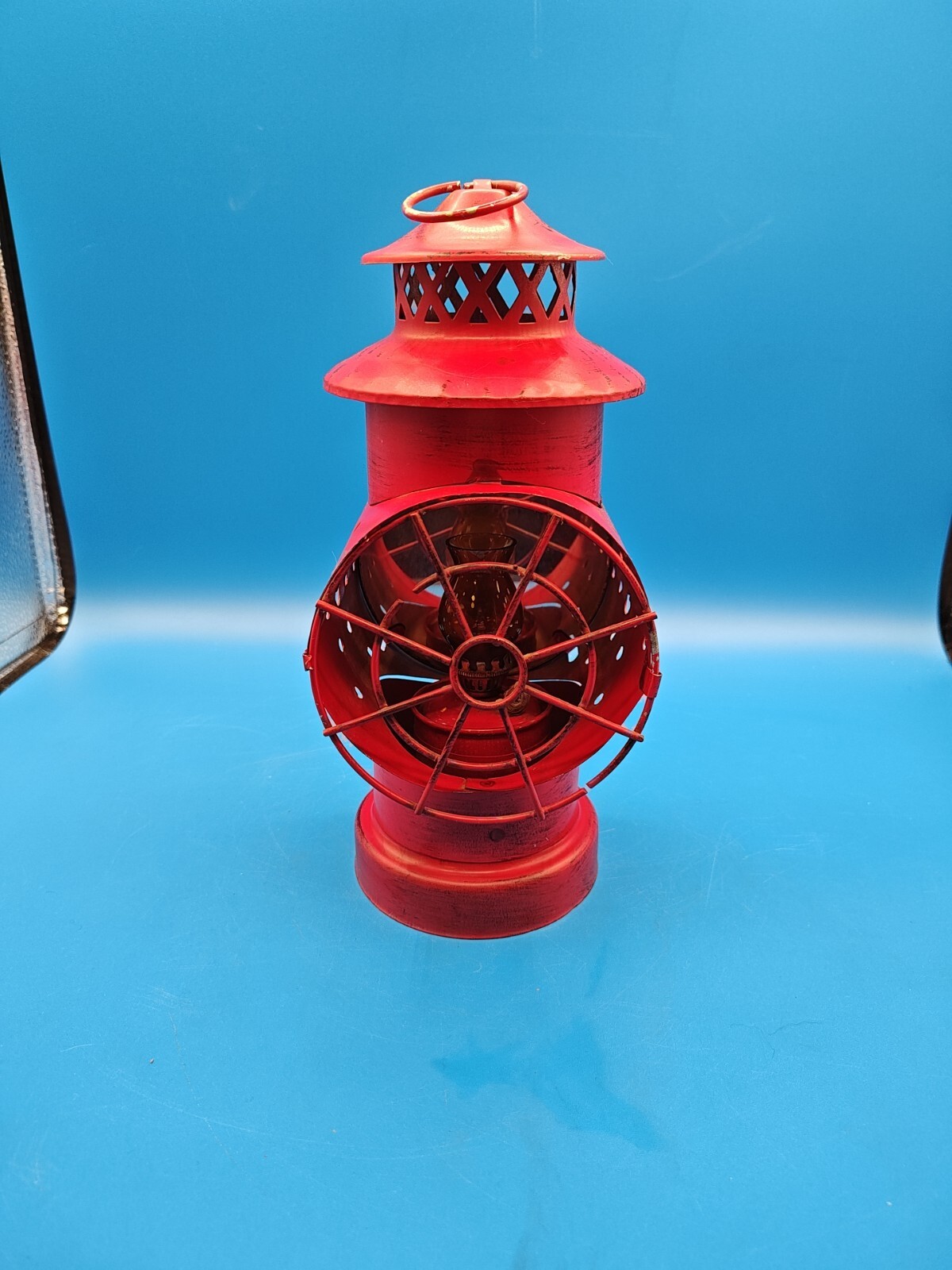Vintage Hanging Red Traffic Lantern Signal Lamp W Mirror | eBay