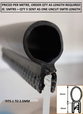 LARGE Car BOOT SEAL - Rubber EDGE TRIM - Van Boat Truck Caravan - Door ...