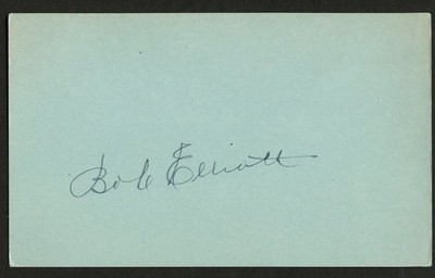 Bob Elliott d1966 signed autograph Baseball Player 3x5 Index Card JSA ...