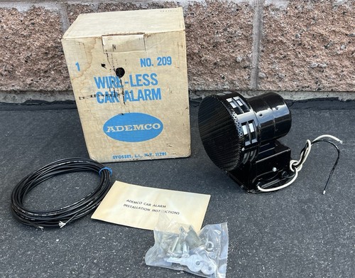 Vintage Ademco Wireless Car Alarm Vehicle Security System 209 | eBay