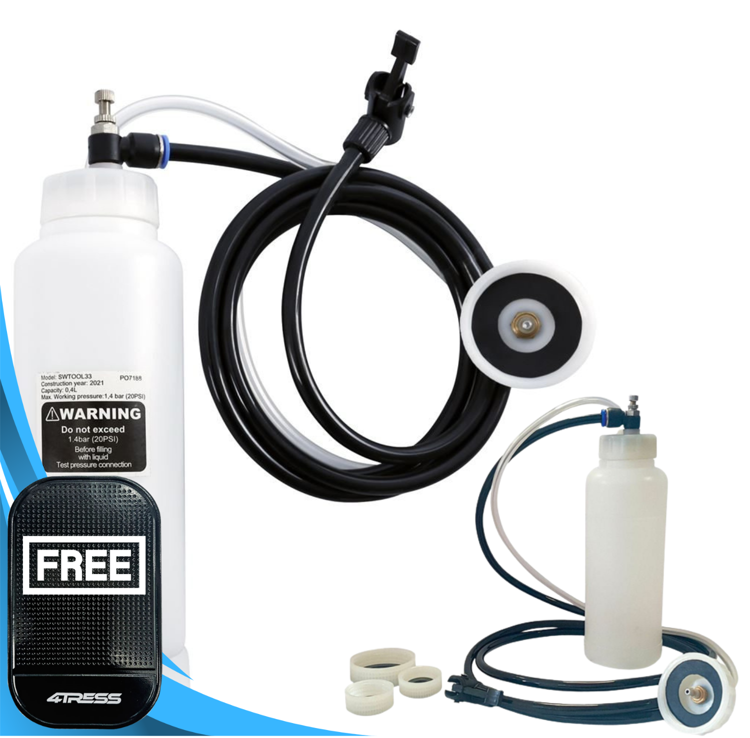 Clutch And Brake Bleeder Fluid Bleeding Tool Kit Vehicle Car Van ...