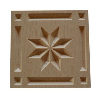 Solid Red Hard Maple Wood Rosette Corner Blocks Great for RVs Home Trim ...