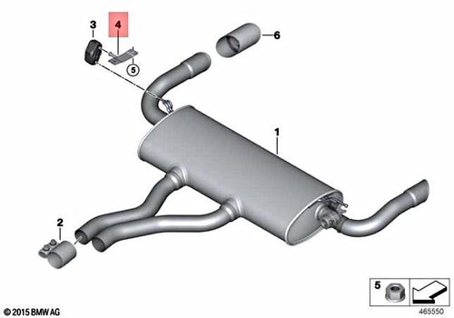 Genuine BMW X3 X4 M F25 F26 X3 18d Bracket For Rear Silencer Left ...