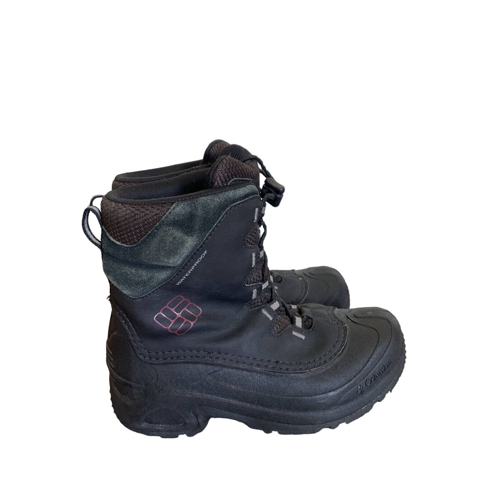 Columbia Women's Snow Boots Black Suede Waterproof Hiking Boots 200 ...