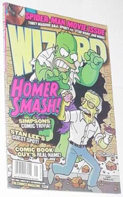 Wizard 128 Homer Hulk Simpson vs Stan Lee Cvr Groening | eBay