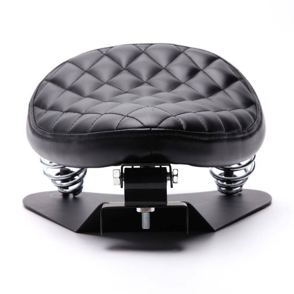Motorcycle 3" Spring Solo Seat Saddle W/ Base Plate For Yamaha Road ...