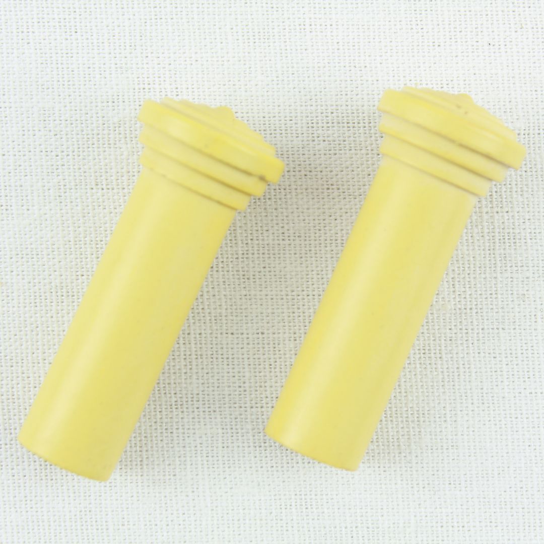 Pair Of 2 Pull Up Push Down Door Lock Rod Knobs Light Yellow Color | eBay