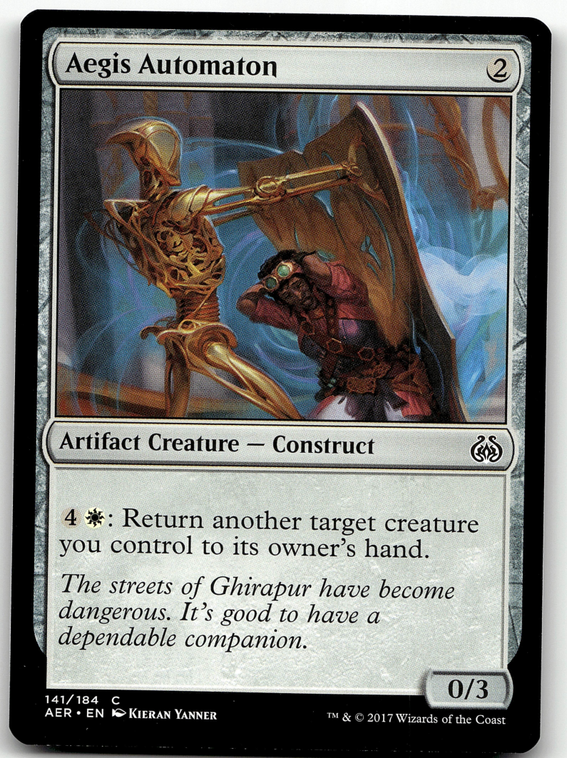 MTG Aegis Automation Aether Revolt 141/184 Regular Common | eBay