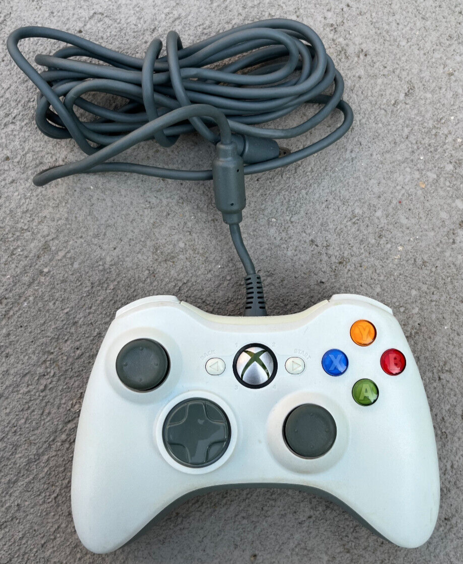 USED! NO BOX! XBOX 360 CONTROLLER WIRED - GOOD CONDITION! - NO USB ...